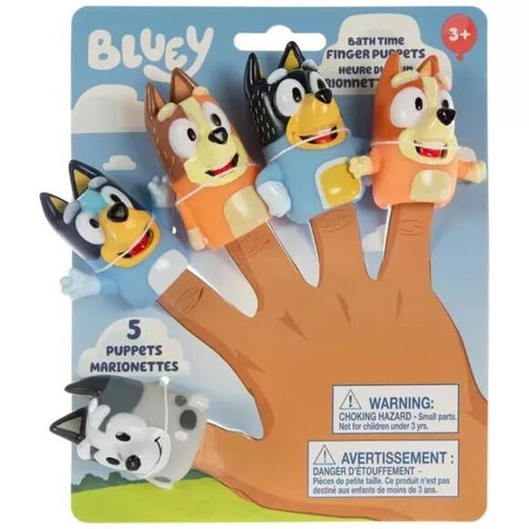 Nickelodeon | Other | Bluey Bath Time Finger Puppets Brand New | Poshmark